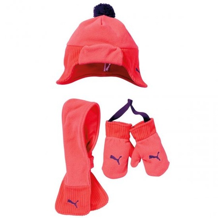 Set Puma, Caciulita, Fular, Manusi, Roz - eMAG.ro