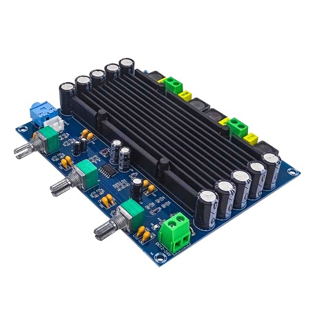 Modul amplificator XH-M549, 2x150 wati + control ton, Negru - eMAG.ro