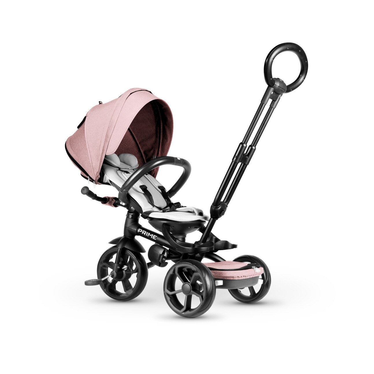 Tricicleta 6 in 1 pentru copii QPlay New Prime, Scaun pivotant, Cadru ...