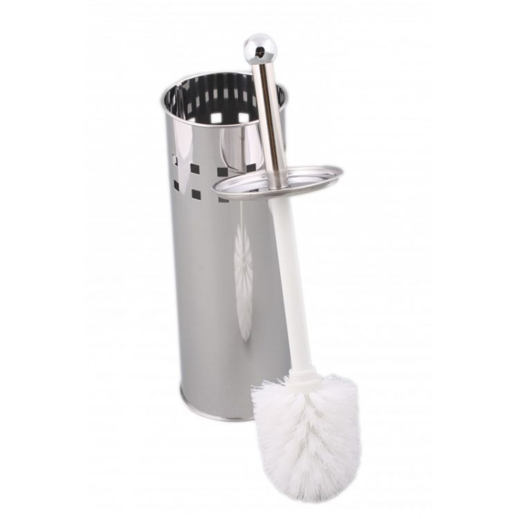Set cos gunoi inox cu pedala 5l + perie wc inox - eMAG.ro