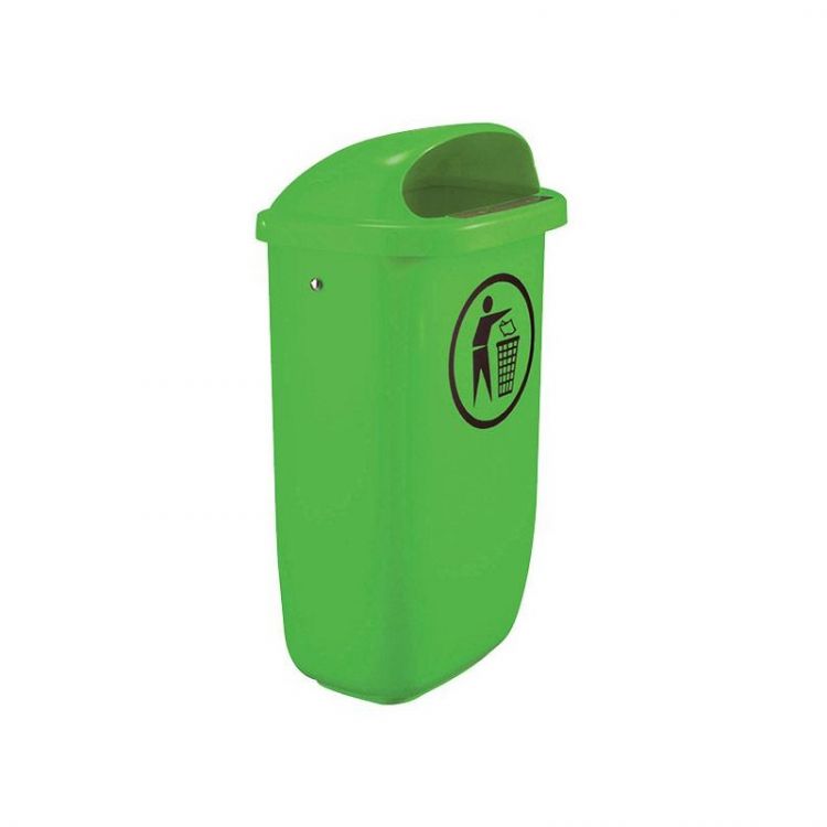 Cos de gunoi stradal cu platbanda, verde - eMAG.ro