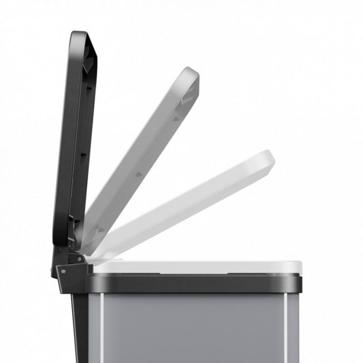Cos inox Trio Plus L cu pedala, compartimentat 3 x 9 litri - eMAG.ro