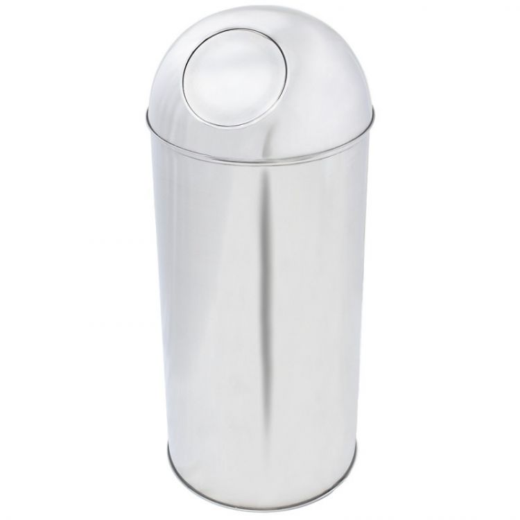 Cos gunoi inox capac push - 30 litri - eMAG.ro