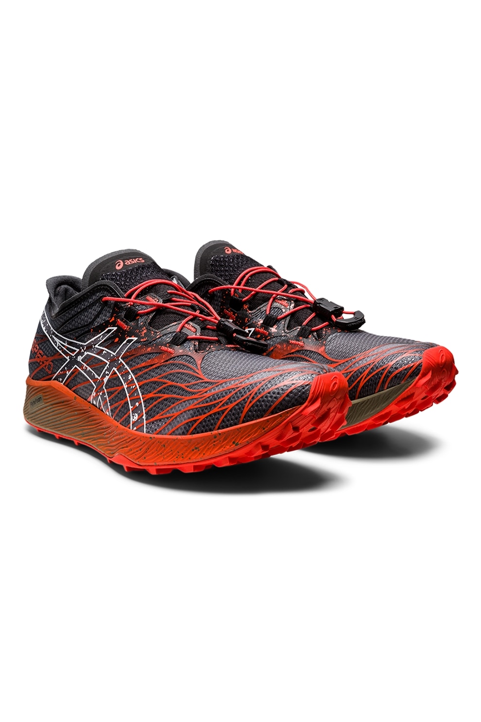 Asics, Pantofi pentru alergare FujiSpeed Train, Rosu, Negru stins, 9 ...