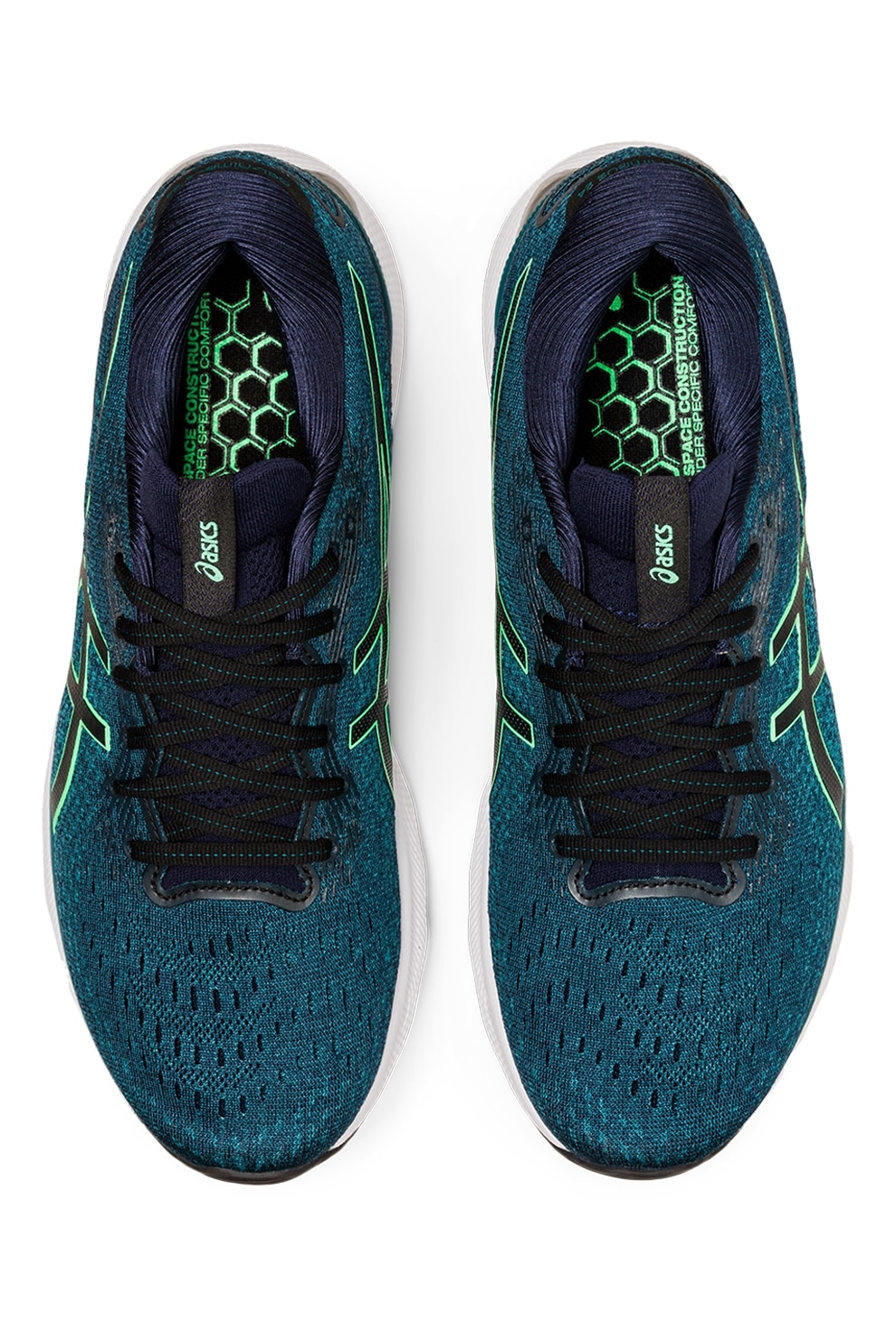 Asics, Pantofi cu logo pentru alergare Gel-Nimbus 24, Albastru petrol ...