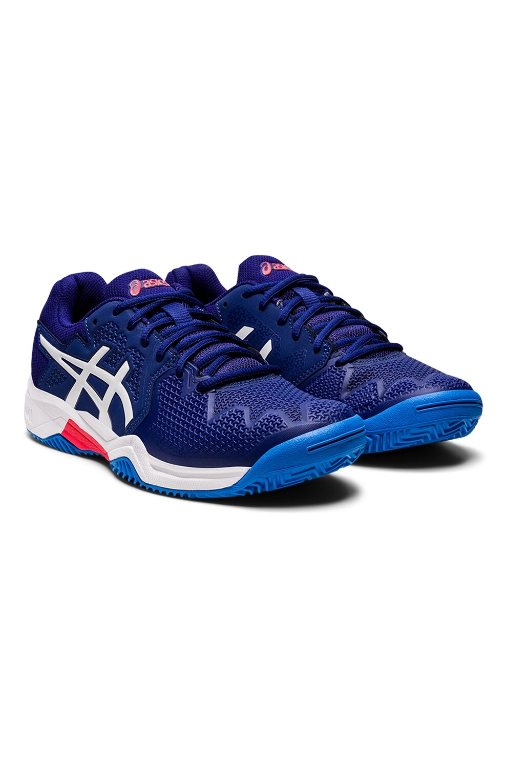 Asics, Тенис обувки Gel-Resolution™ 8 с лого, Бял, Индиго - eMAG.bg