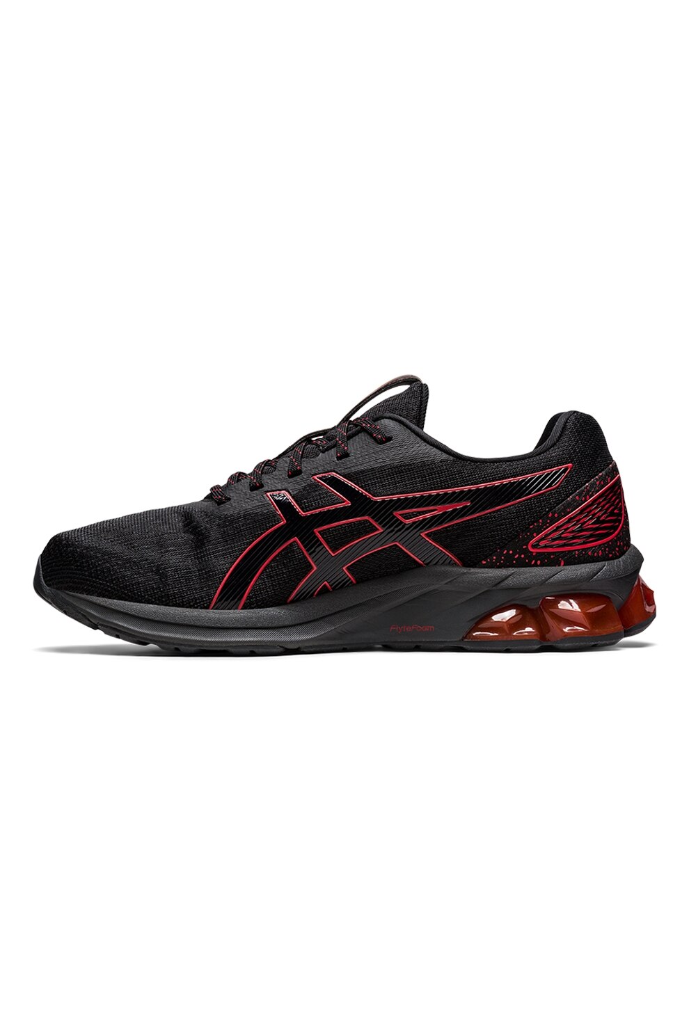 Asics, Pantofi sport cu insertii din plasa Gel Quantum 180, Rosu, Negru ...