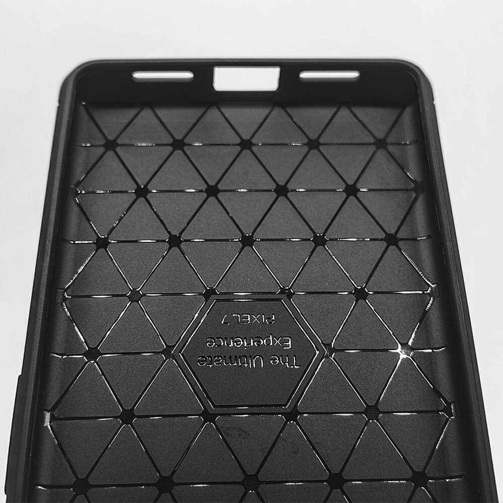 SILKASE tok Google Pixel 7 telefonhoz, karbon szilikon, fekete színű ...