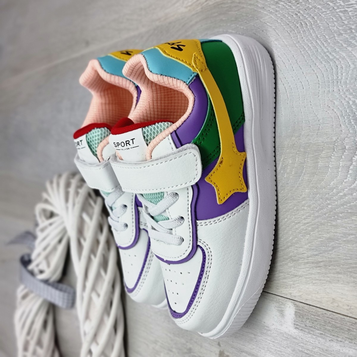 Pantofi sport copii, inTrend, 2069, Piele ecologica, Alb, 31 - eMAG.ro