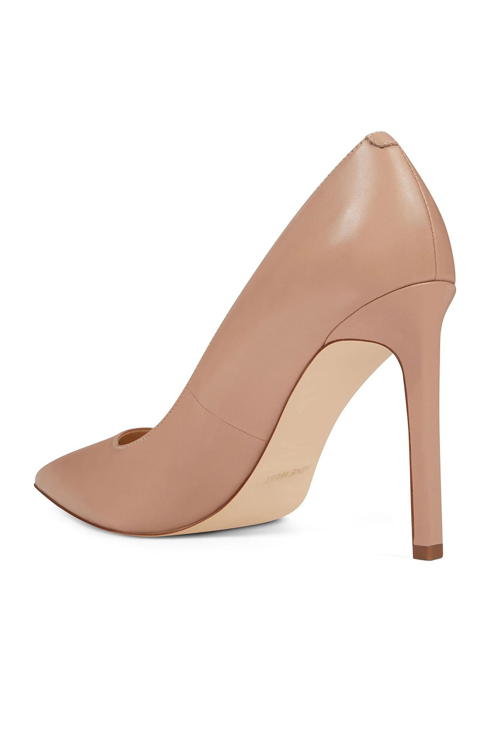 NINE WEST, Обувки Tatiana с ток стилето и остър връх, Светлокафяв, 8 ...