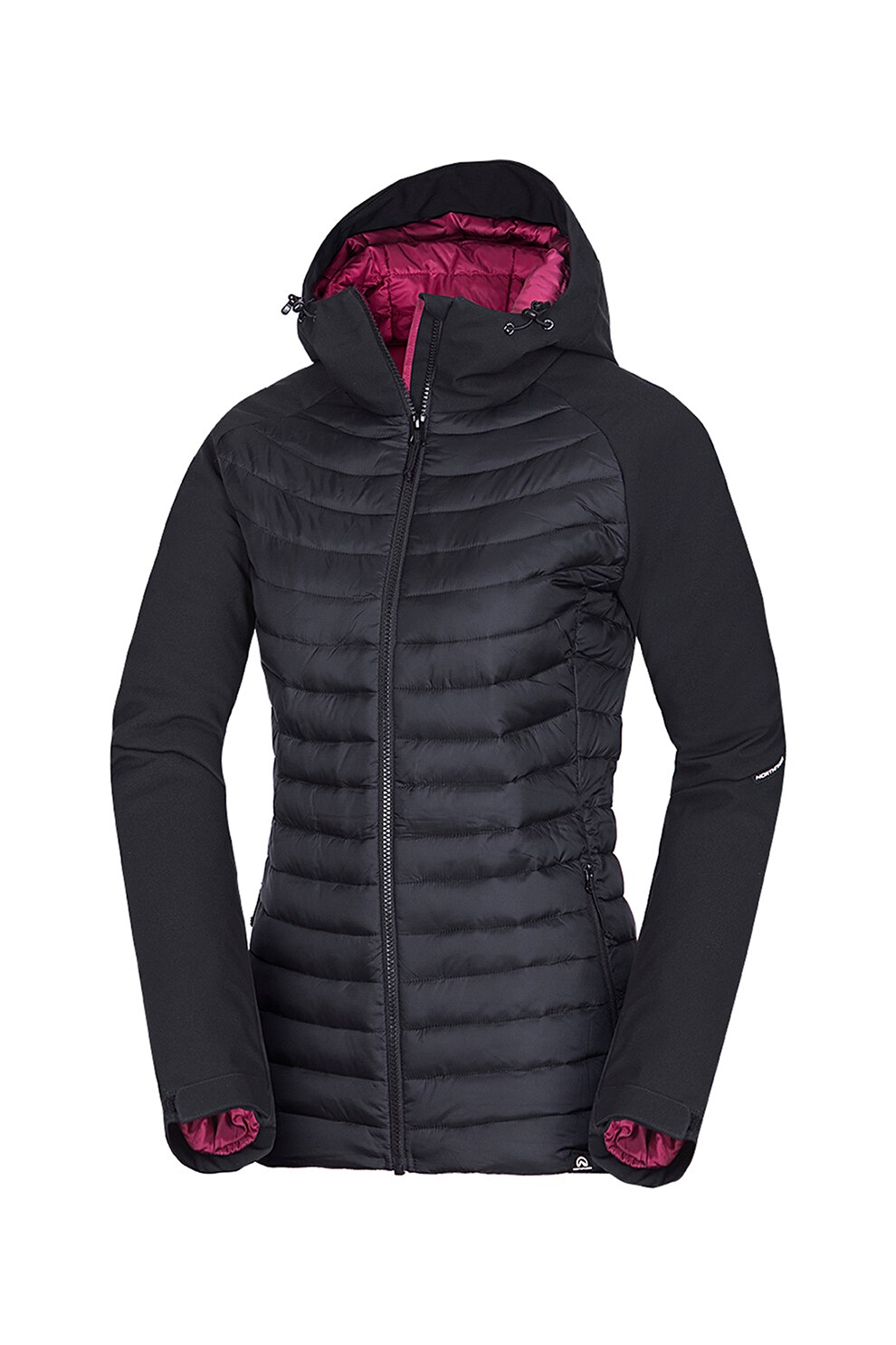 NORTHFINDER, Geaca slim fit pentru trekking Alisha, Negru stins, S ...