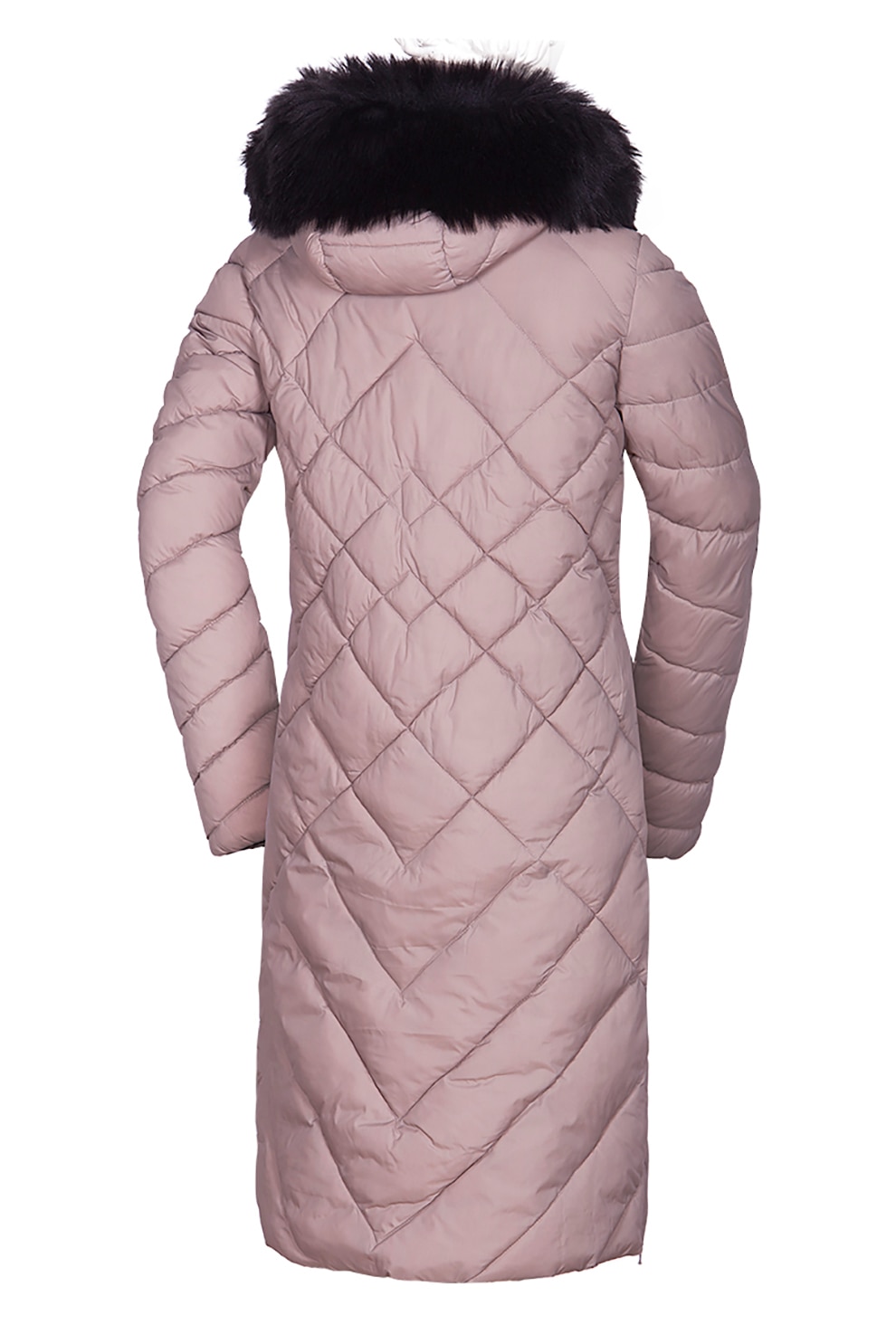 NORTHFINDER, Geaca lunga cu vatelina si aspect matlasat Gina, Roz ...