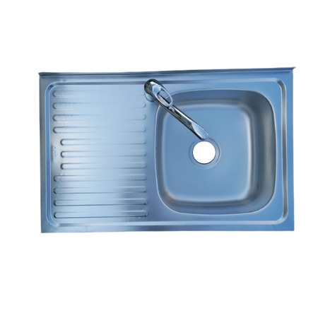 Set chiuveta bucatarie inox 50/80cm Anti calcar cuva dreapta cu sifon ...