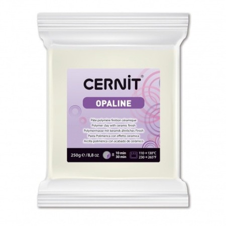 Lut polimeric Cernit, Opaline, Alb Semitransparent 010, 250 g - eMAG.ro