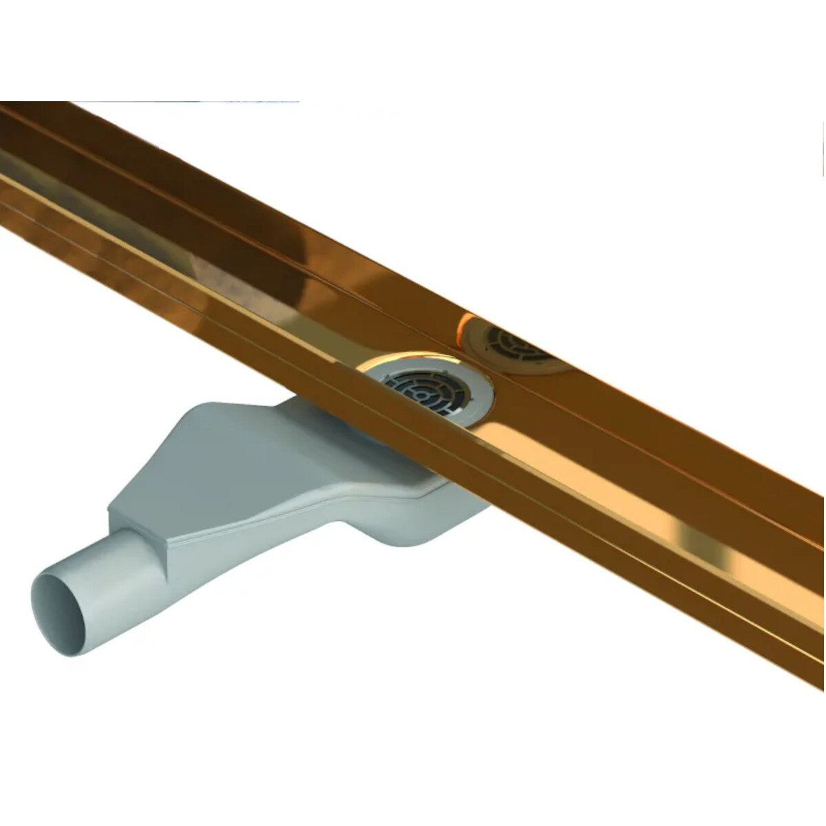 Сифон за душ, сифон Smart Pipe, Premium low Gold, размер 80 см, ширина ...