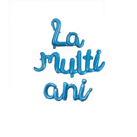 Set 3 Baloane din folie metalizata, "La Multi ani", scris de mana ...