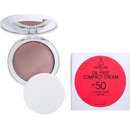 Crema compacta fara ulei Youth Lab, SPF 50, Cu tenta inchisa, Pentru ...