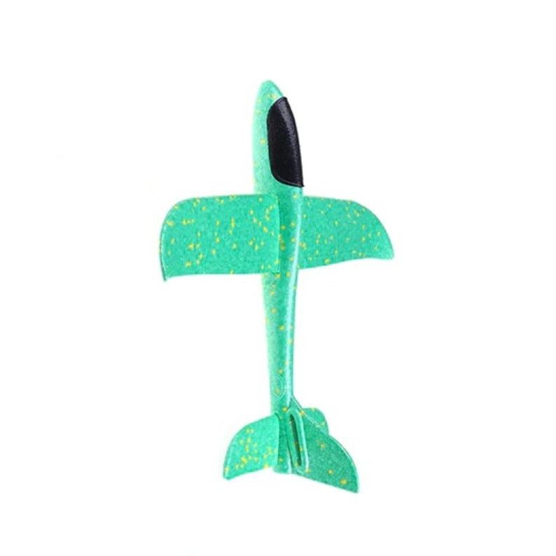 Avion din spuma, Zola®, pentru copii, 47x48 cm, verde - eMAG.ro