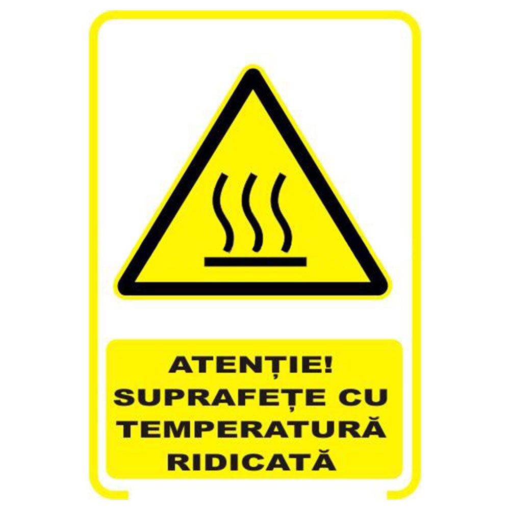 Placuta indicatoare de securitate de avertizare, atentie, suprafete cu ...