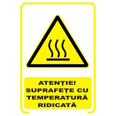 Placuta indicatoare de securitate de avertizare, atentie, suprafete cu ...