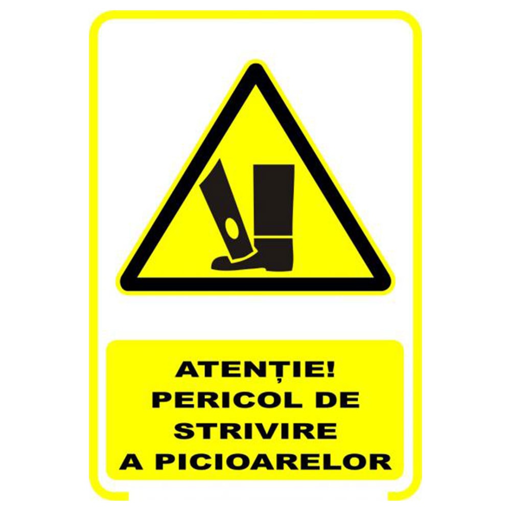 Placuta indicatoare de securitate de avertizare, atentie, pericol de ...