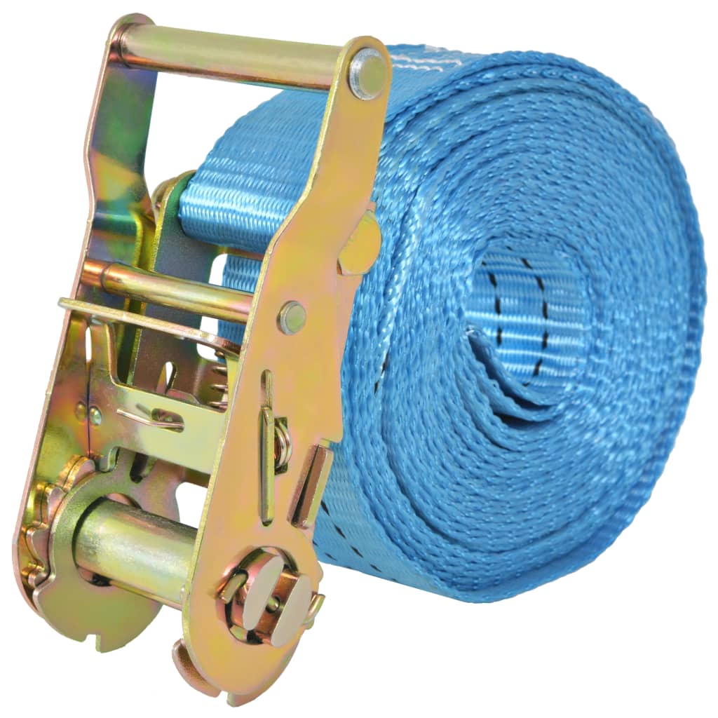 Set Chingi fixare cu clichet vidaXL, 10 piese, 2 tone, 6 m x 38 mm ...