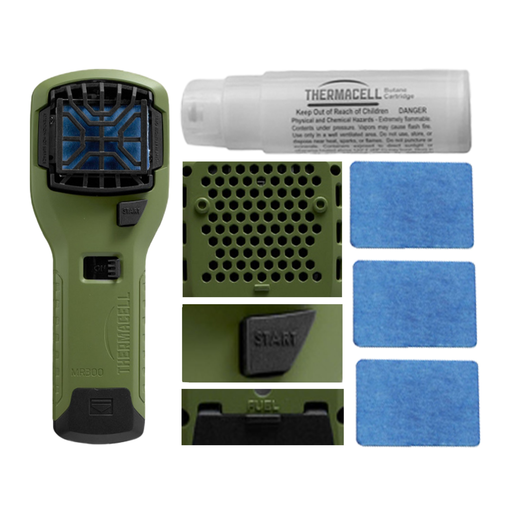 Thermacell szúnyogirtó/légyriasztó, MR300, sötétzöld - eMAG.hu