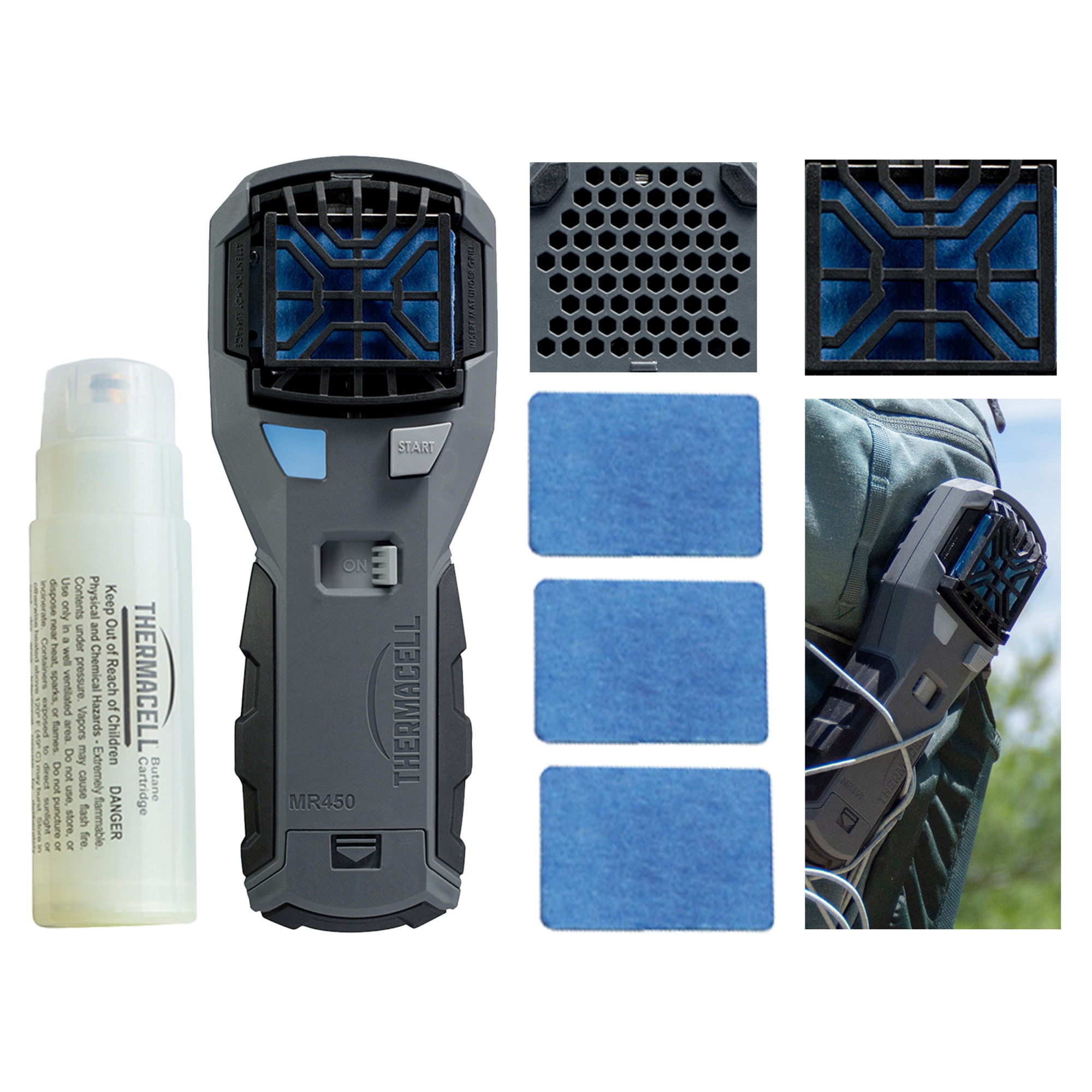 Repelent contra tantari/muste, ThermaCELL, MR450, Negru - eMAG.ro