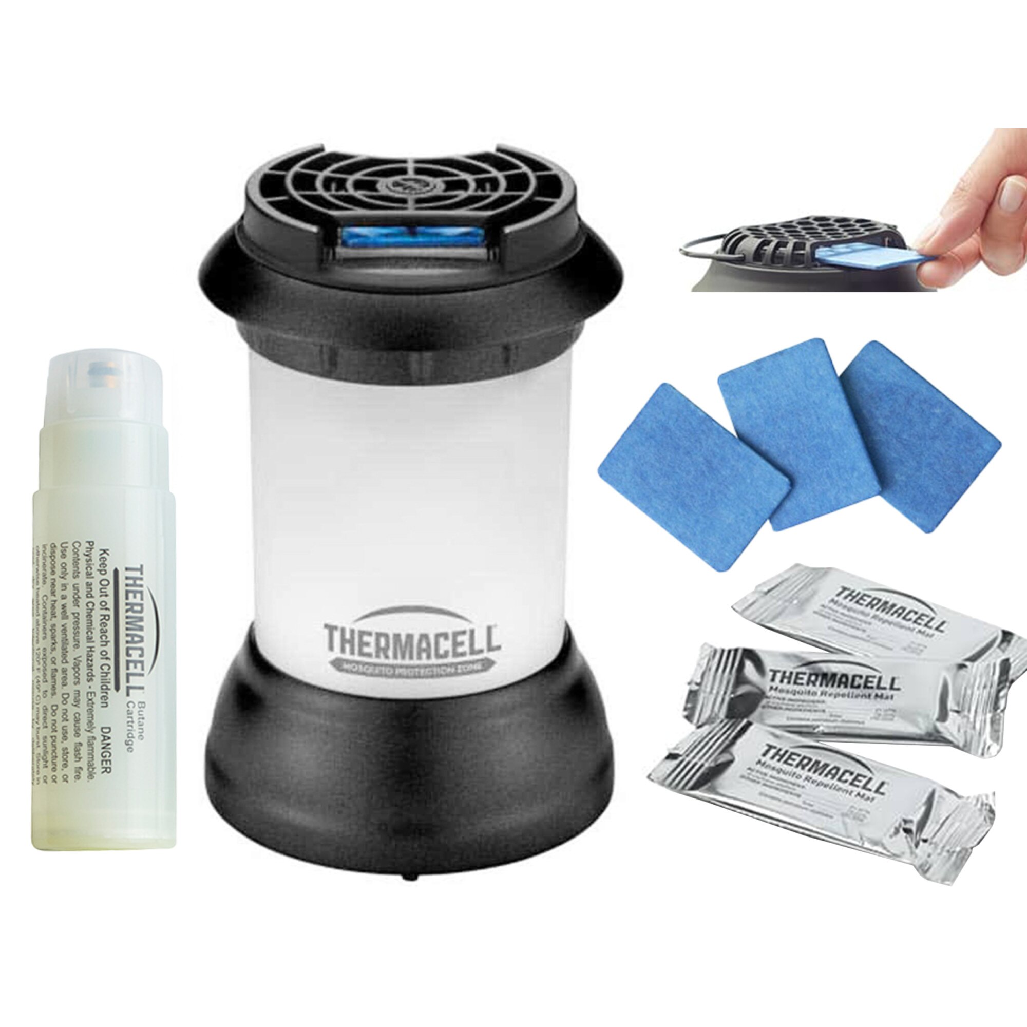 Repelent contra tantari/muste, ThermaCELL, Bristol, Alb/Negru - eMAG.ro