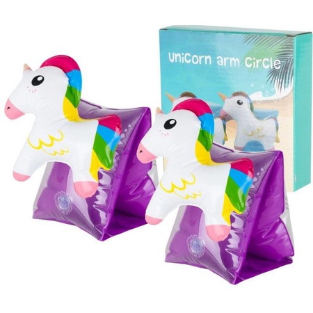 Set aripioare inot pentru copii, KIK, PVC, Model unicorn, 3 ani+ ...