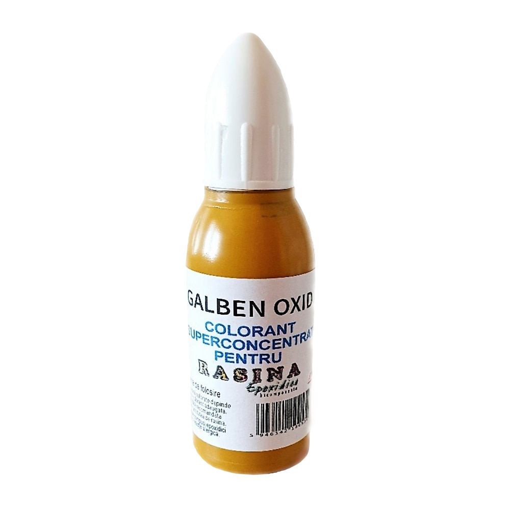 Colorant superconcentrat Galben oxid 20ml pentru rasina epoxidica, art ...