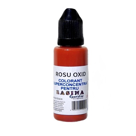 Colorant superconcentrat Rosu oxid 20ml pentru rasina epoxidica, art ...
