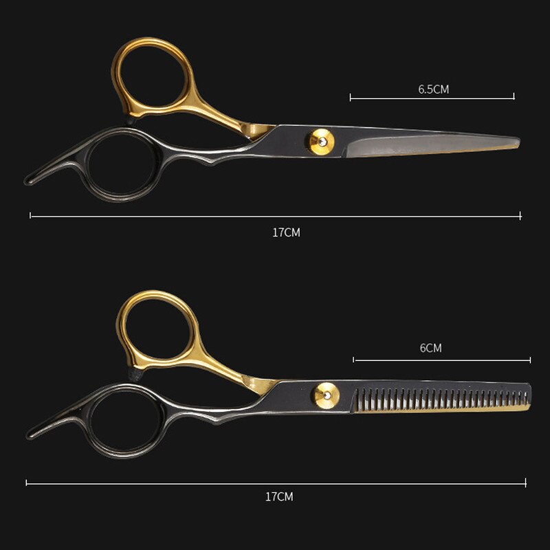 Set 10 foarfece tuns, CeruleTree, Inox, Auriu/Negru - eMAG.ro