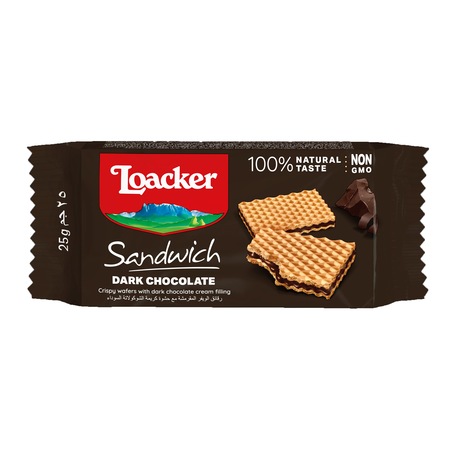 Sandwich dark chocolate Loacker 25g - eMAG.ro