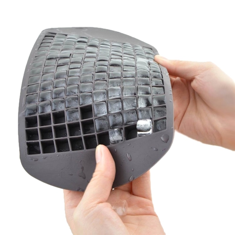 Forma pentru gheata din silicon, capacitate 160 de cuburi, Gonga Negru ...