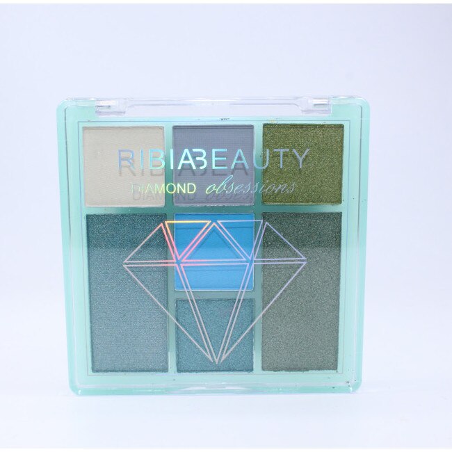 Cенки за очи, Makeup, Ribia Beauty, Diamond Obsessions, Green - eMAG.bg