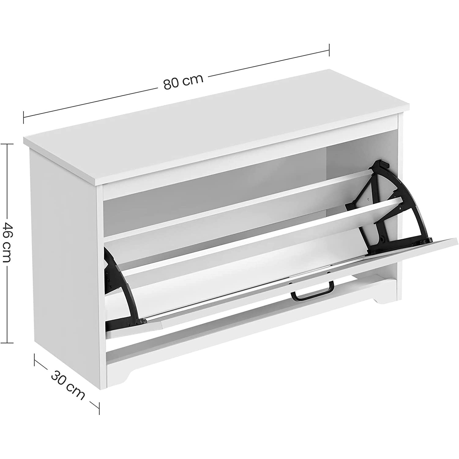 Bancuta pentru pantofi, cu usa rabatabila, separator interior reglabil ...