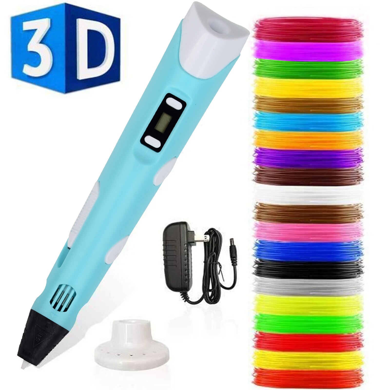 Creion 3D, Acdolf, 1.75mm, Afisaj digital, 160-230 C, Compatibil cu ABS ...