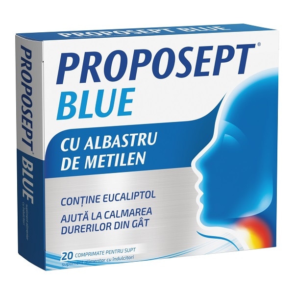 Proposept blue cu albastru metilen 20cpr de supt - eMAG.ro