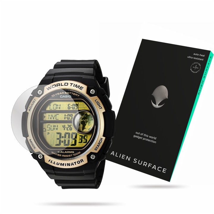 Folie protectie, compatibil cu Casio AE-3000W folie protectie Alien ...