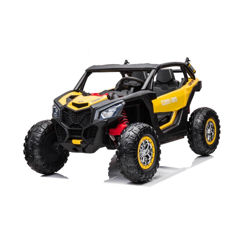 24V Buggy XB-2118 2 személyes Elektromos kisautó sárga 4x200 wattos ...