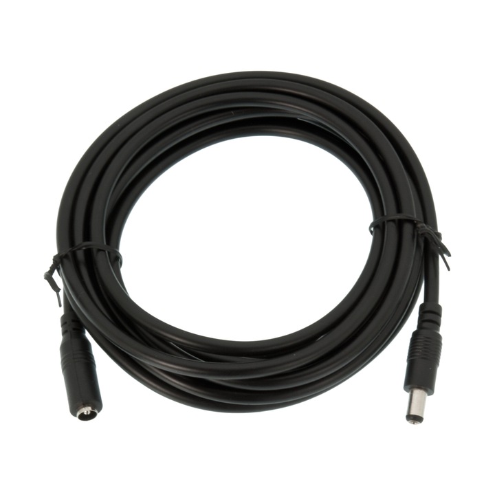 Cablu de alimentare extensie 1m, DeTech pentru camera de supraveghere ...