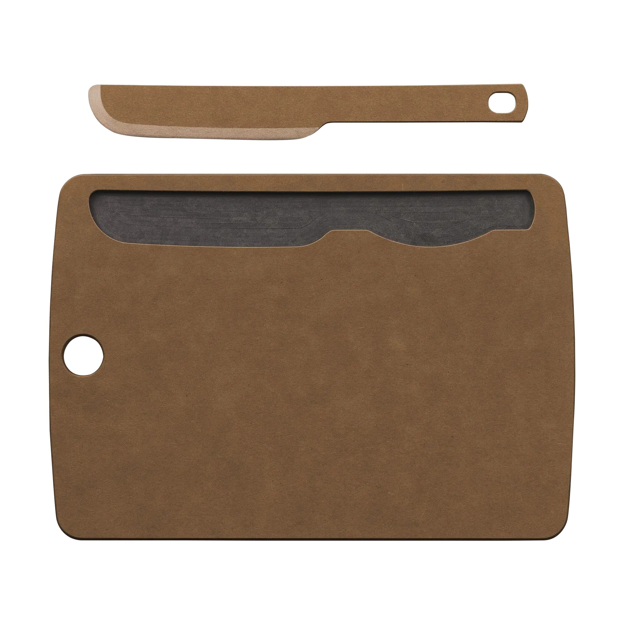 Tocator cu cutit, Victorinox, Lemn, 25.5x28 cm, Maro - eMAG.ro