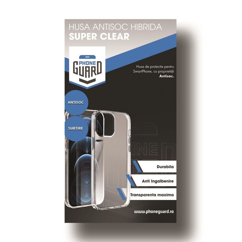 Set Husa PhoneGuard Super Clear Hybrid si Protectie Ecran Hibrida ...