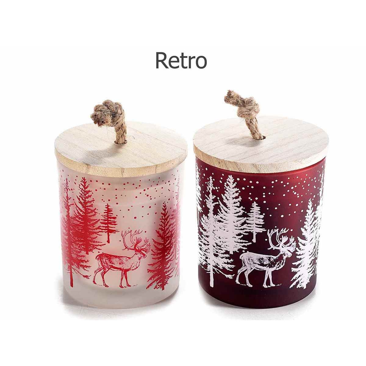 Set 2 lumanari parfumate Craciun 9x11 cm - eMAG.ro