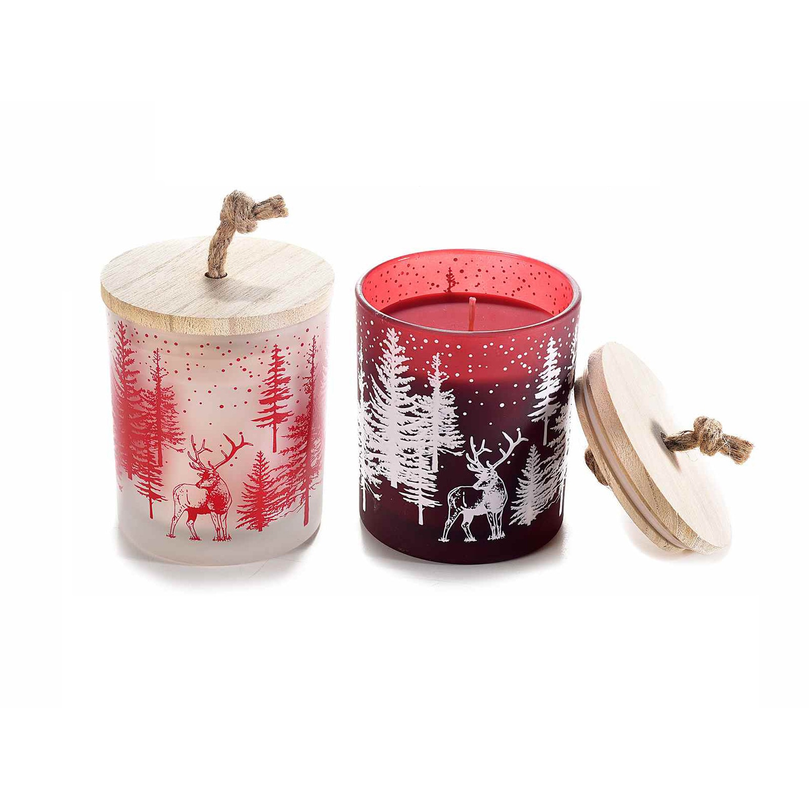 Set 2 lumanari parfumate Craciun 9x11 cm - eMAG.ro