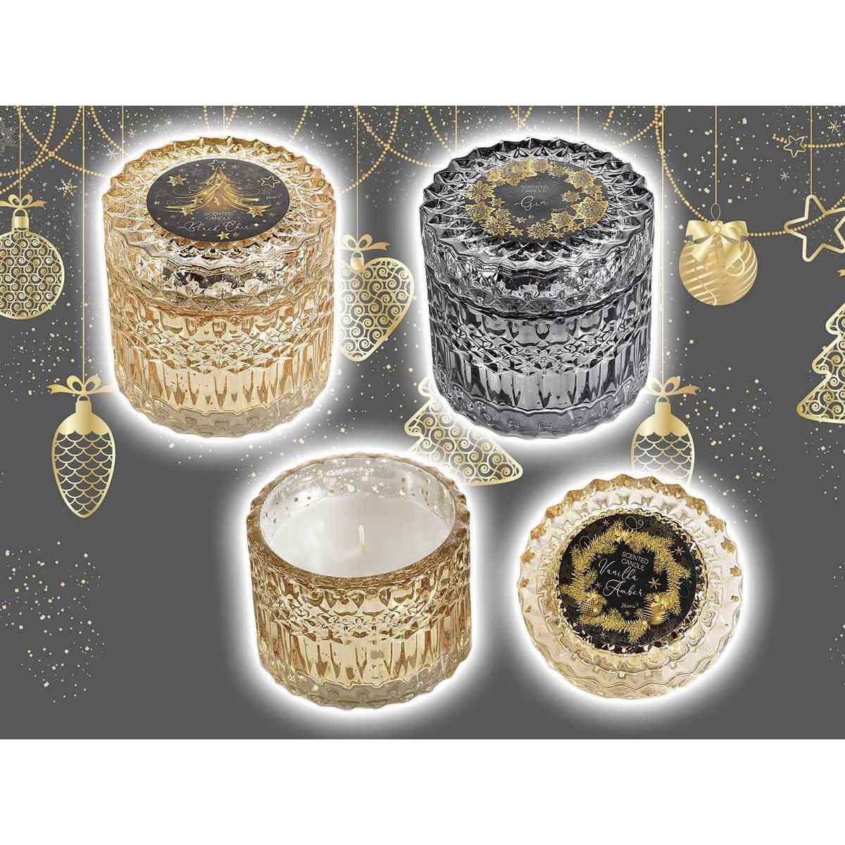 Set 3 lumanari parfumate Craciun 9x8.5 m - eMAG.ro
