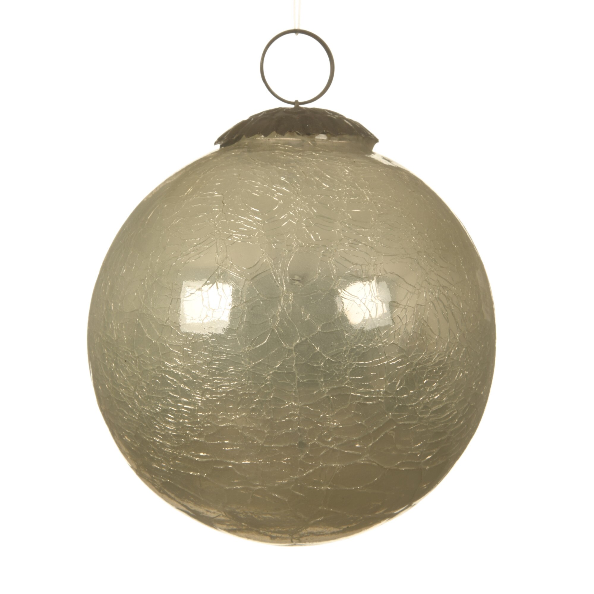 Glob de sticla, crem, 10 cm - eMAG.ro