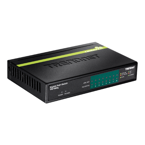Суич 8 порта Gigabit PoE/PoE+ 61W - TRENDnet TPE-TG82G - eMAG.bg