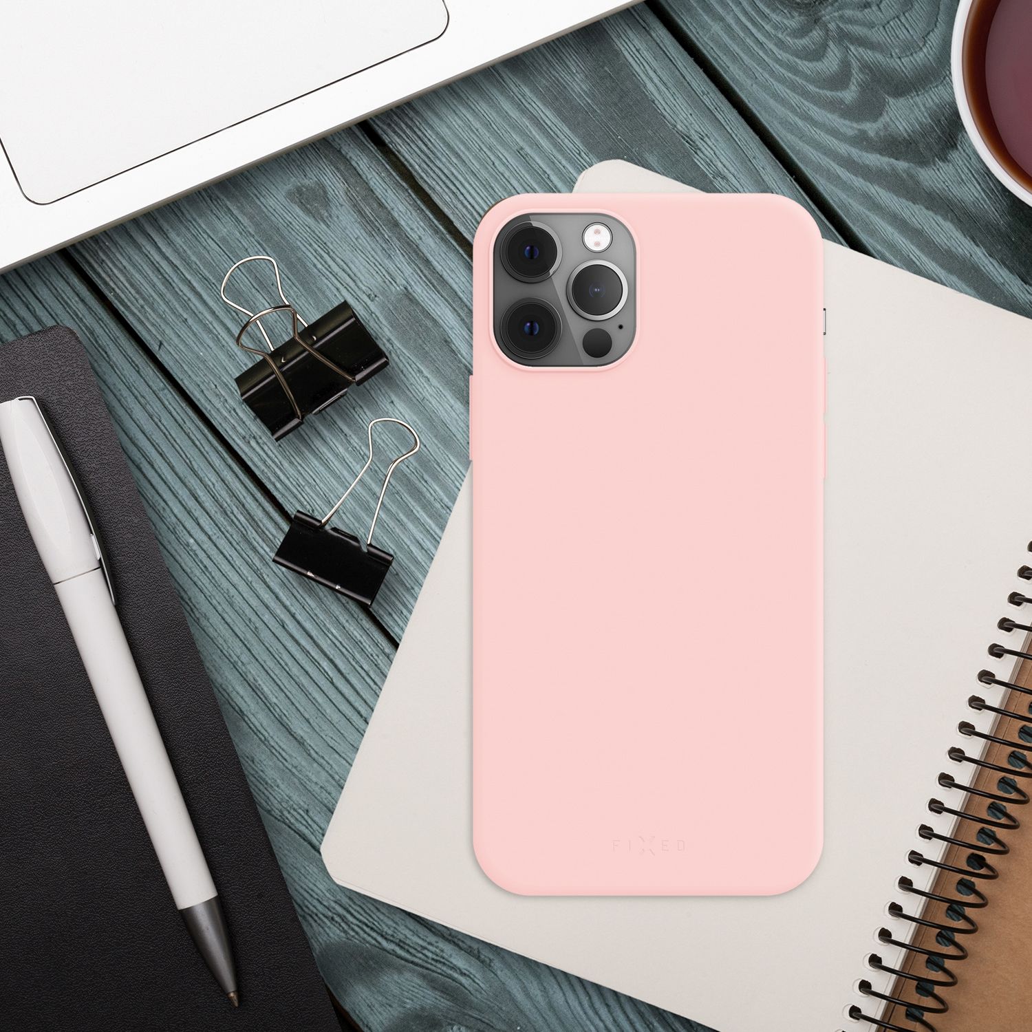 Husa FIXED Story pentru Apple iPhone 14 Pro, Roz - eMAG.ro